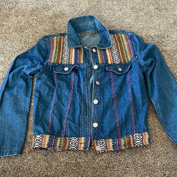 New Identity | Jackets & Coats | New Identity Vintage Embellished Denim ...